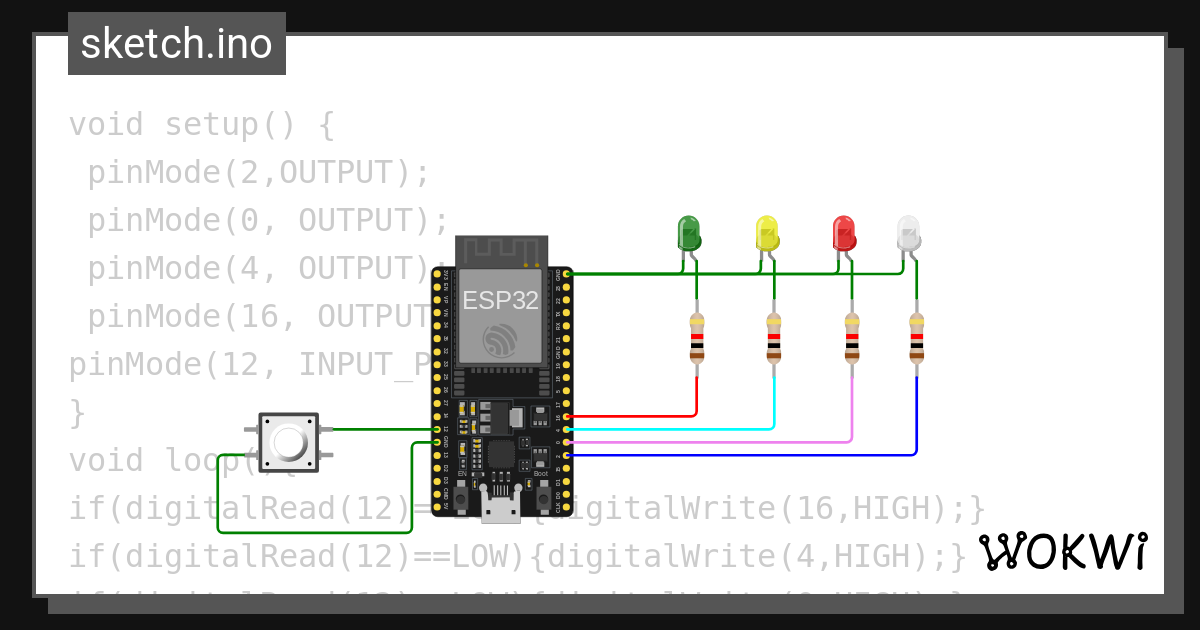 Annisa Rafifah Job 2 Task 2 Wokwi Esp32 Stm32 Arduino Simulator 
