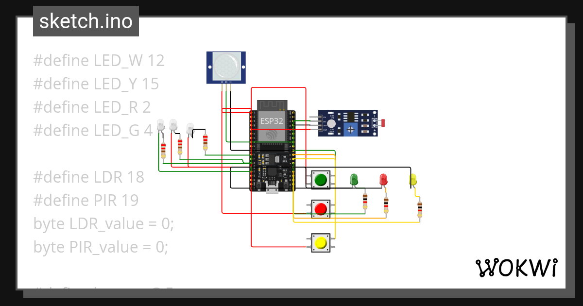 3 Lights Sensor Copy 2 Wokwi Esp32 Stm32 Arduino Simulator 6132