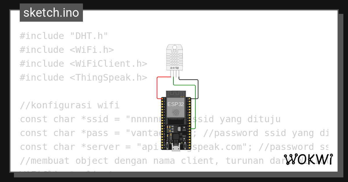 Labsheet2 Siot Thingspek Wokwi Esp32 Stm32 Arduino Simulator