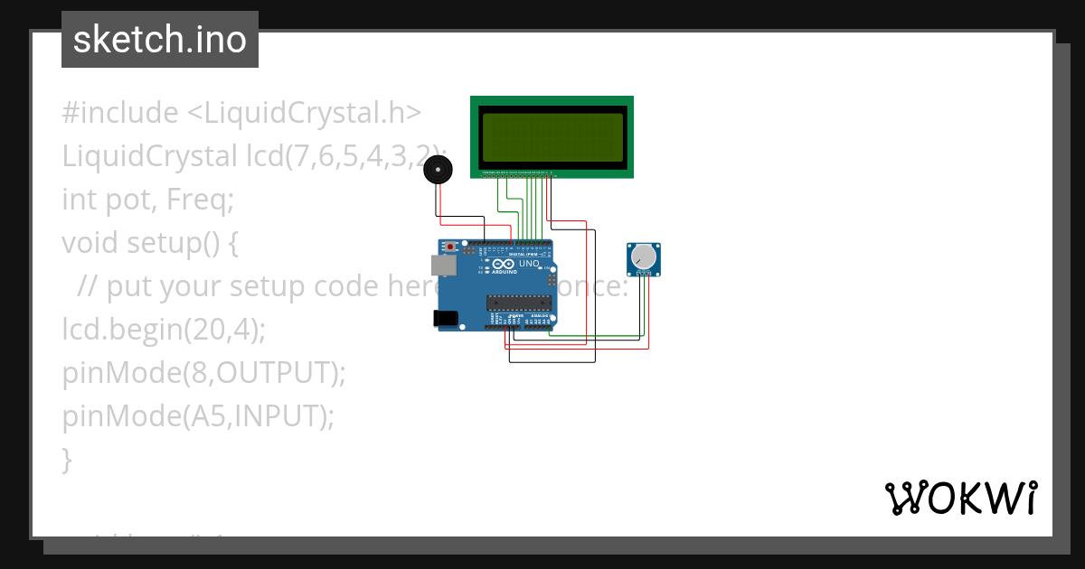 Belajar Input Analog - Wokwi ESP32, STM32, Arduino Simulator