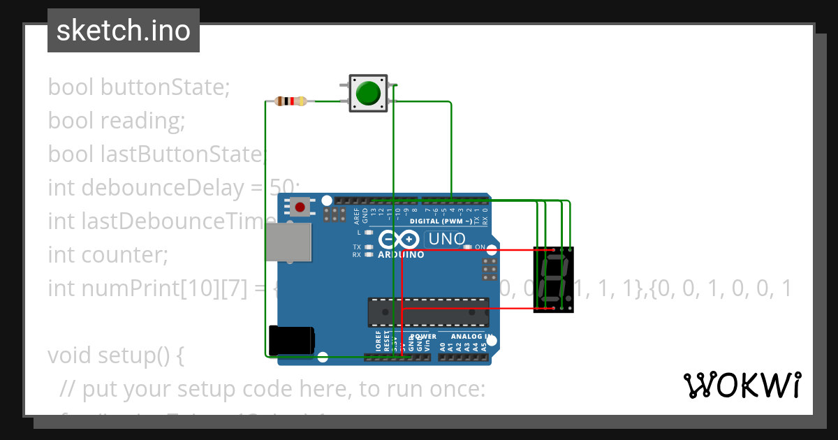And Seg Wokwi Esp32 Stm32 Arduino Simulator