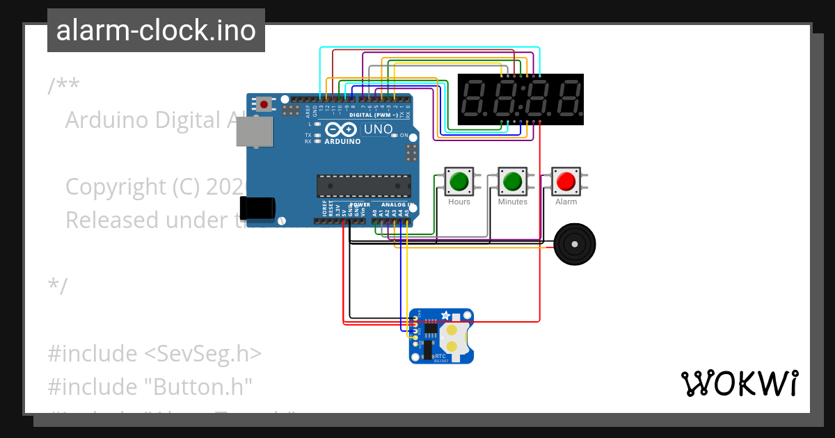 alarm-clock.ino Copy - Wokwi ESP32, STM32, Arduino Simulator