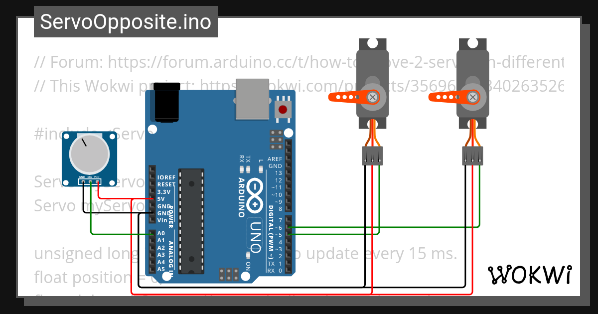 Servo Opposite Copy Wokwi Esp32 Stm32 Arduino Simulator 3303