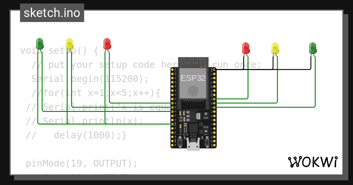 Ece282 Traffic Wokwi Esp32 Stm32 Arduino Simulator