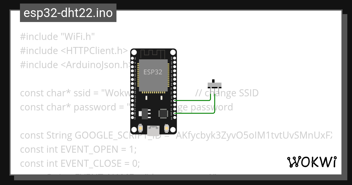 esp32 google sheets Copy 333 - Wokwi ESP32, STM32, Arduino Simulator