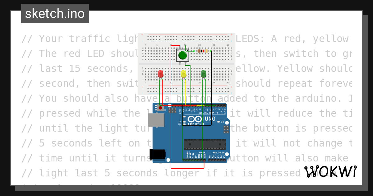 Traffic Light Ks Wokwi Esp32 Stm32 Arduino Simulator