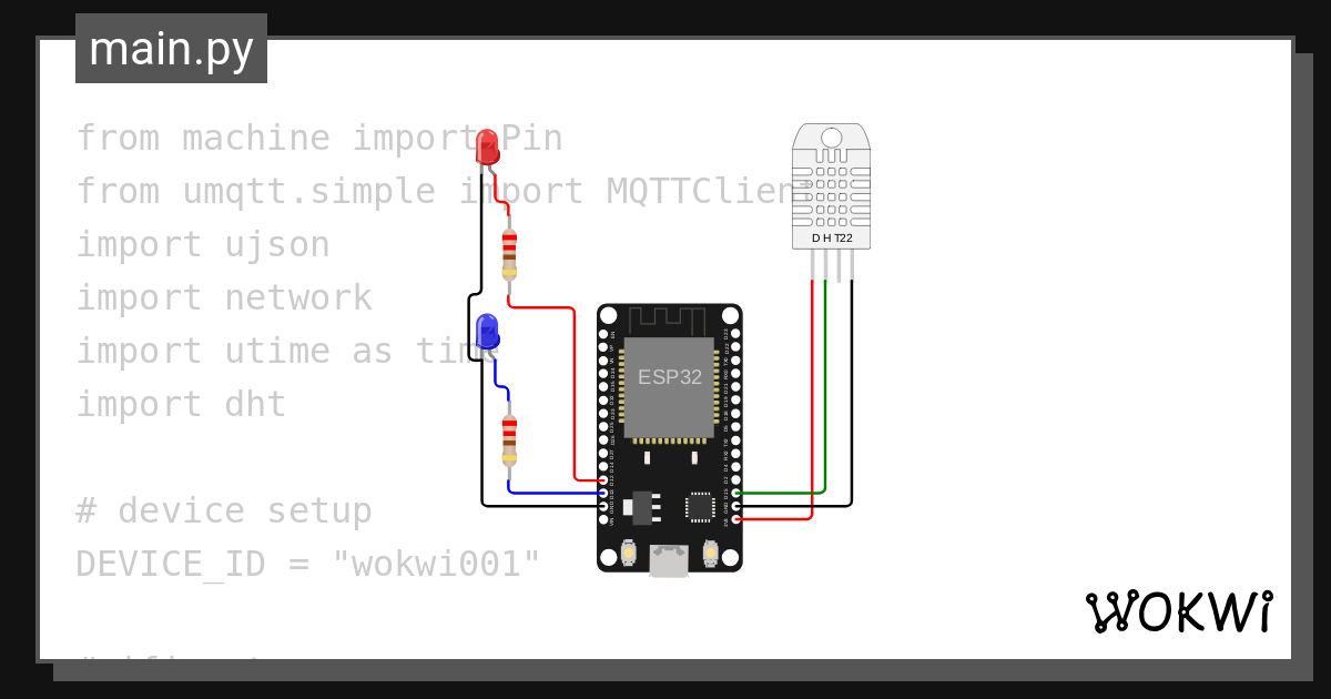 Project Dht22 2leds Wokwi Esp32 Stm32 Arduino Simulator