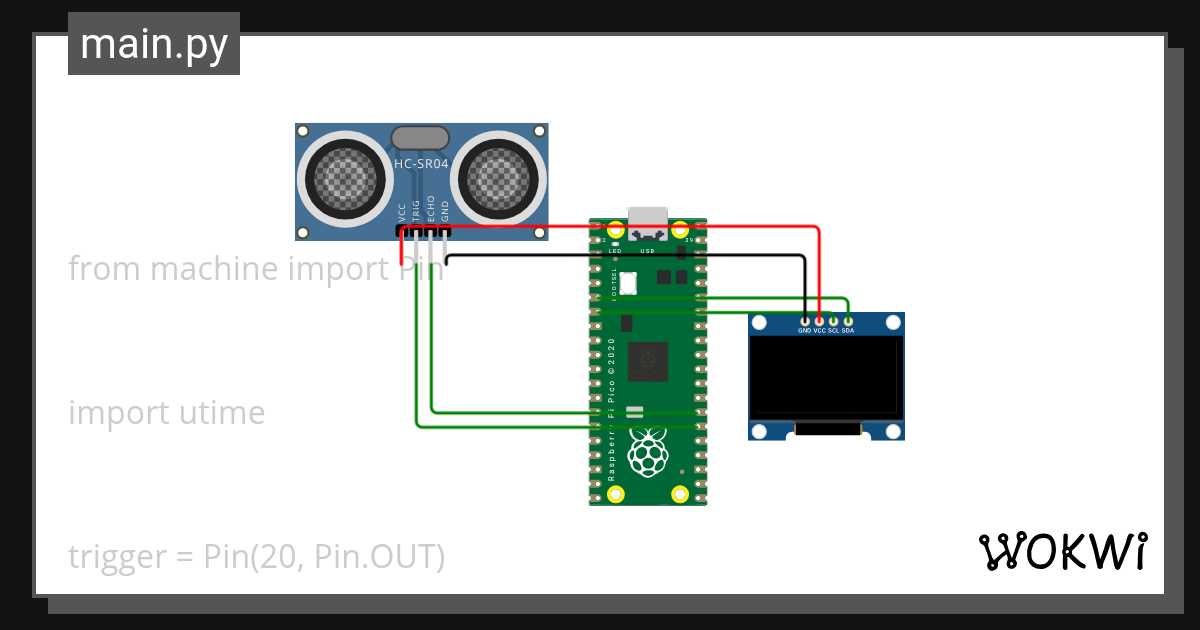Ultrasonic Wokwi Esp32 Stm32 Arduino Simulator 9343