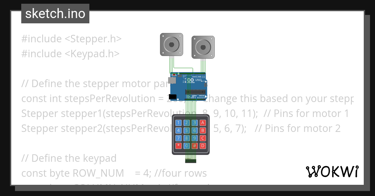 Stepped Wokwi Esp32 Stm32 Arduino Simulator