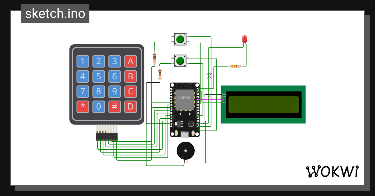 door lock keypad lcd - Wokwi ESP32, STM32, Arduino Simulator door lock keypad lcd - Wokwi ESP32, STM32, Arduino Simulator