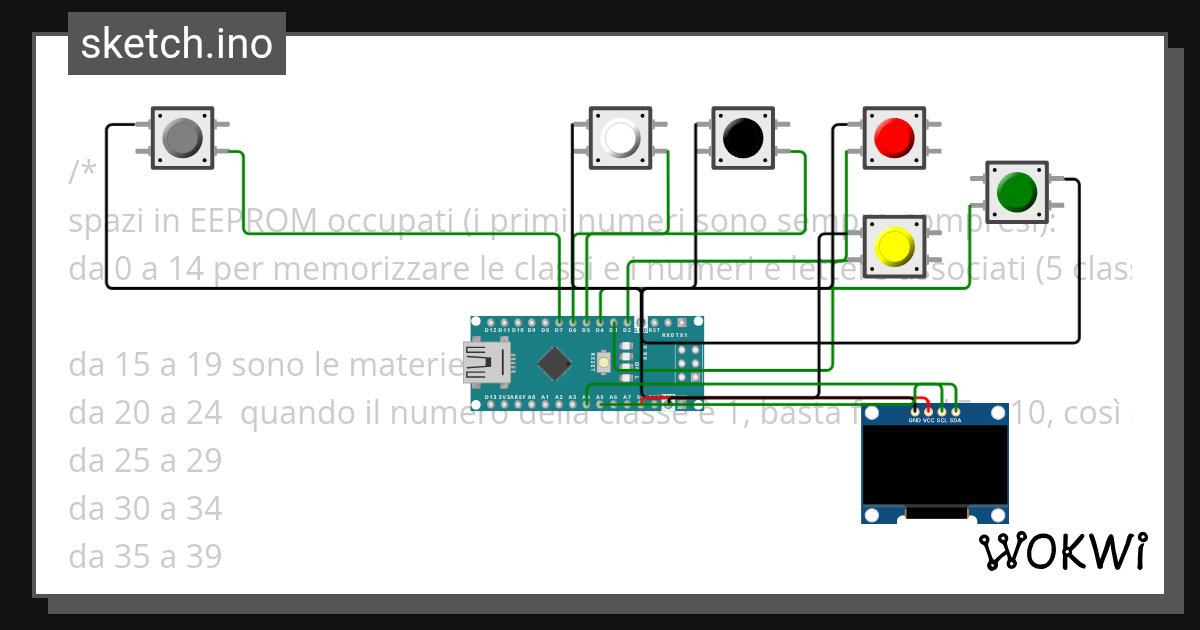 arduino estrattore numeri - Wokwi ESP32, STM32, Arduino Simulator