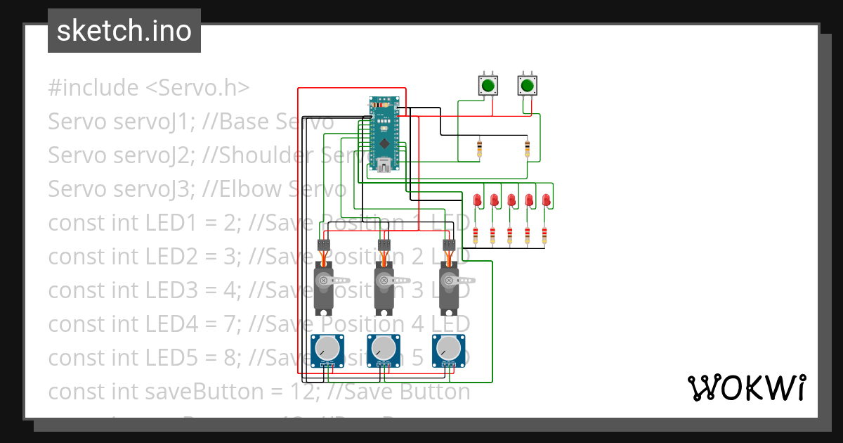 Desk Robot - Wokwi ESP32, STM32, Arduino Simulator