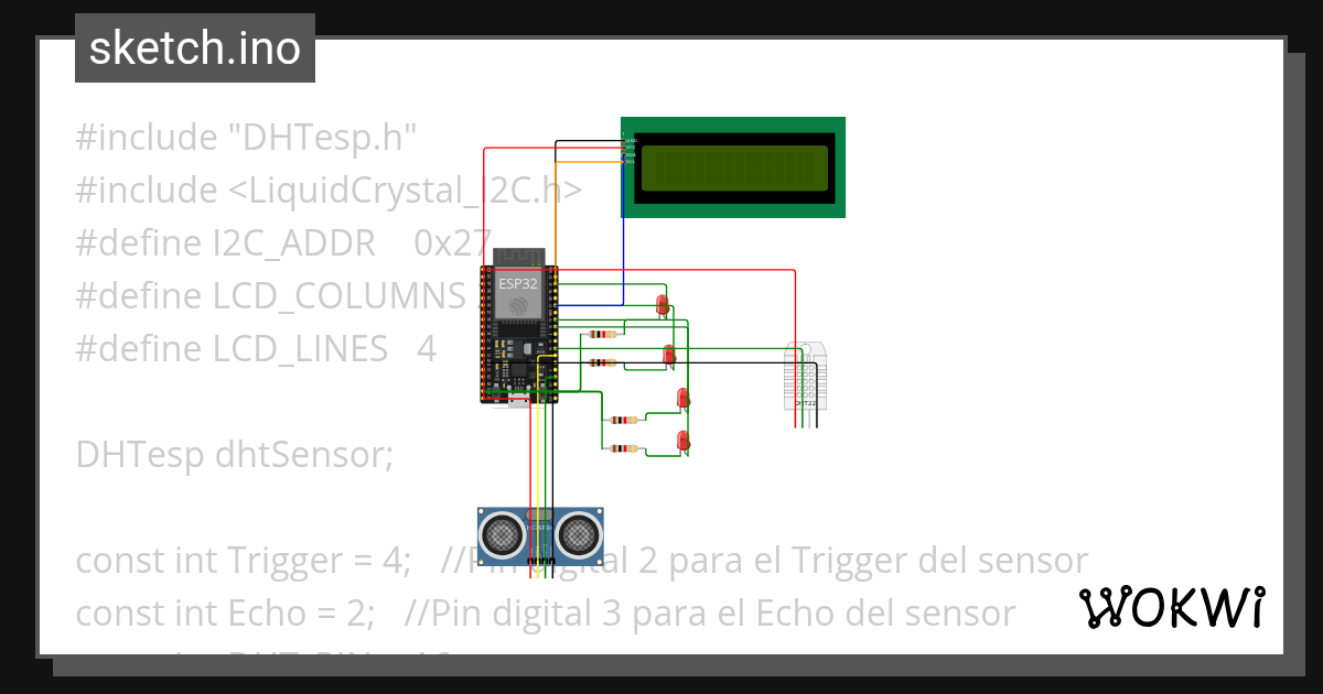 PRACTICA 6 lcd - Wokwi ESP32, STM32, Arduino Simulator