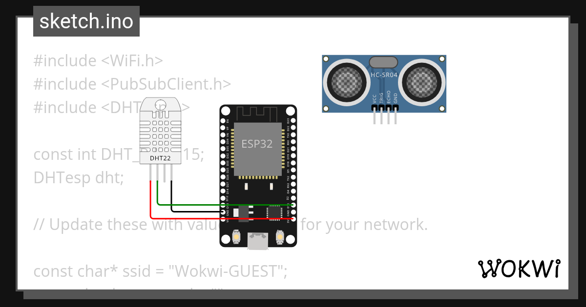 DHT MQTT Copy - Wokwi ESP32, STM32, Arduino Simulator