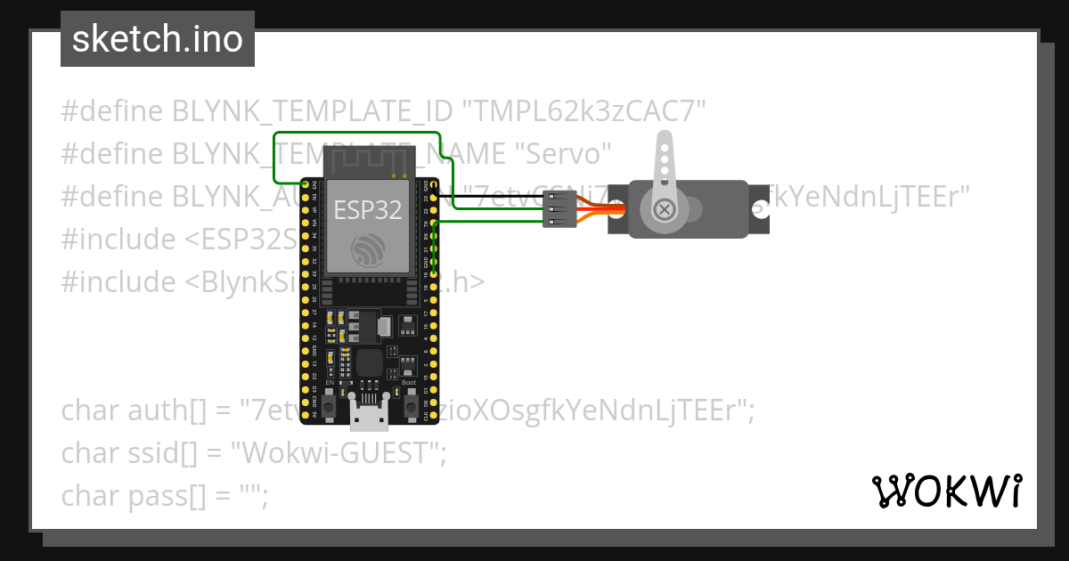 Servo Esp32 Bylnk Wokwi Esp32 Stm32 Arduino Simulator 4582