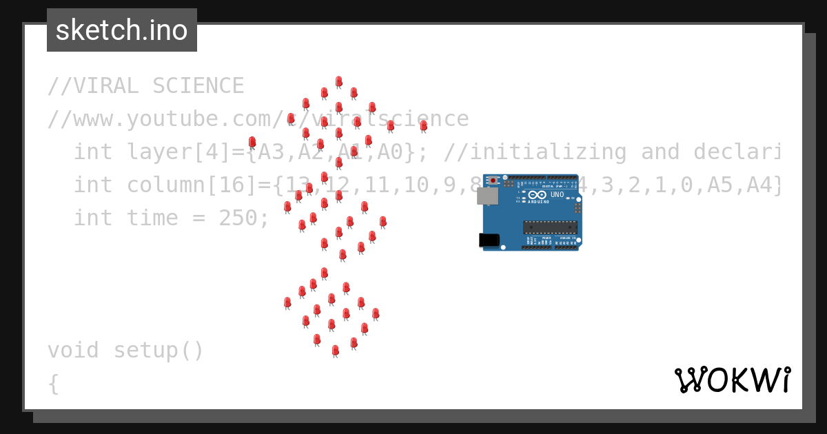 Led Kube 4x4 Wokwi Esp32 Stm32 Arduino Simulator 