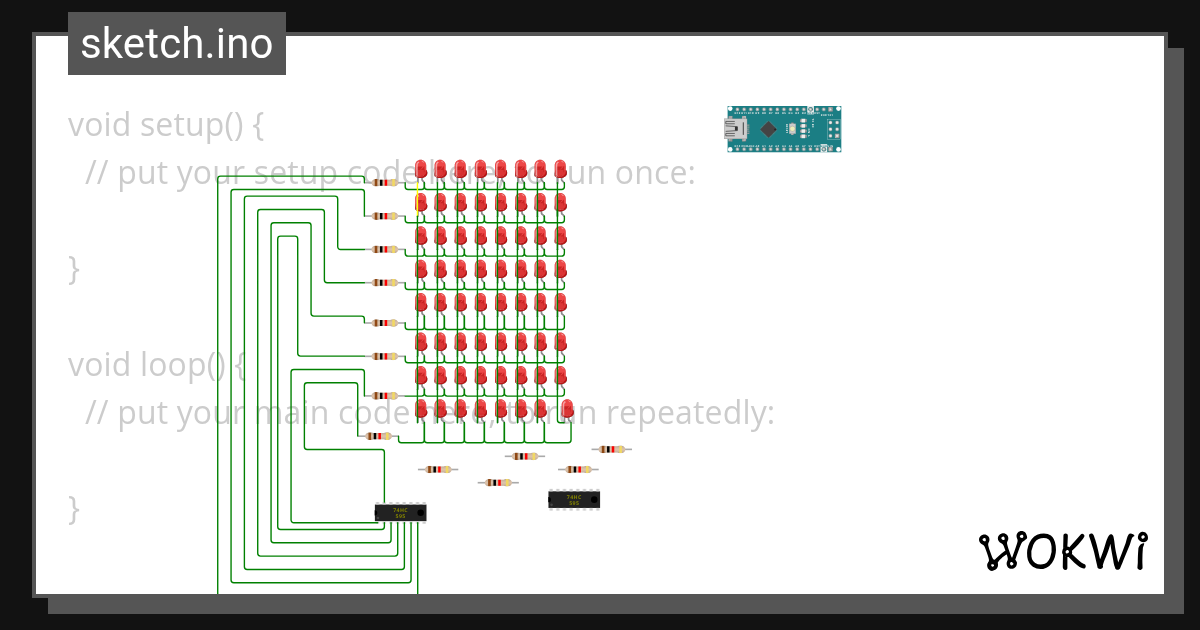 Led Matrix Wokwi Esp32 Stm32 Arduino Simulator