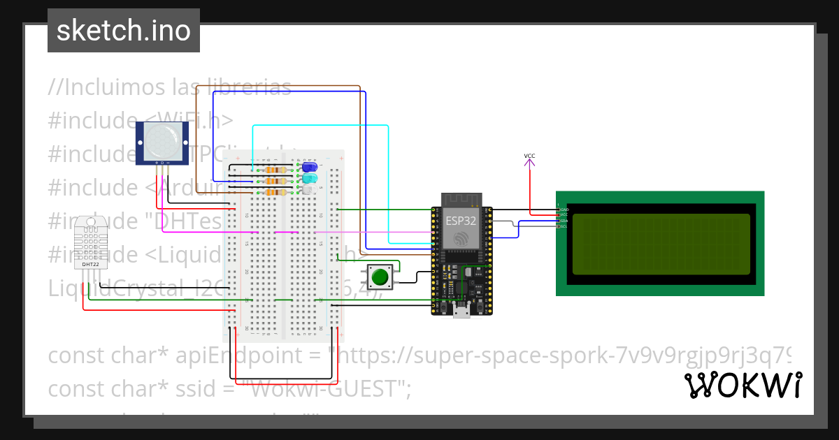 Control de Hogar - Wokwi ESP32, STM32, Arduino Simulator