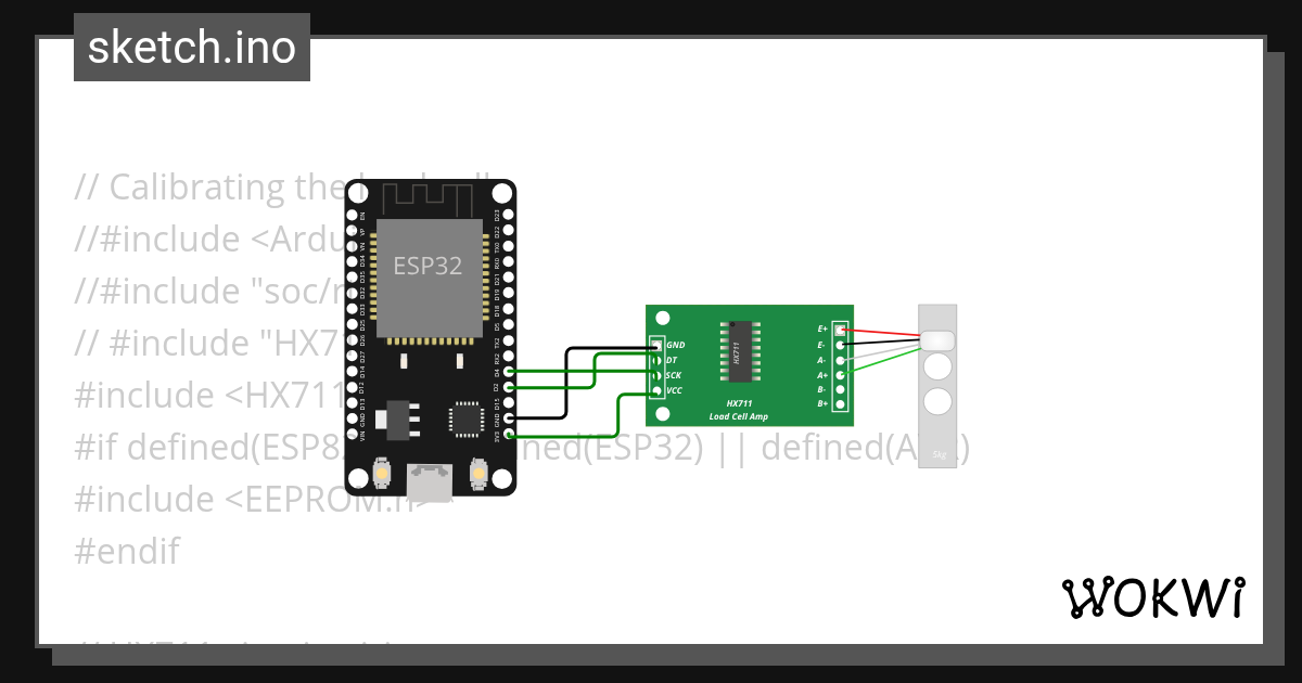 HX711_calibrate Copy - Wokwi ESP32, STM32, Arduino Simulator
