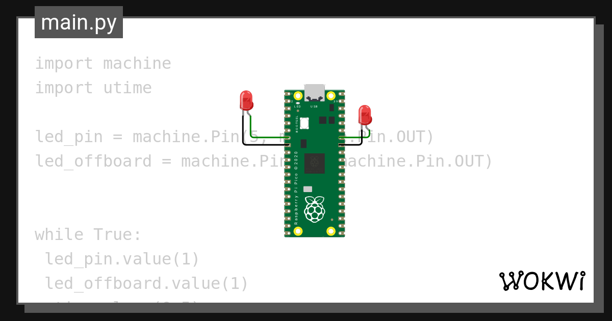Blink With Micropython Copy Wokwi Esp32 Stm32 Arduino Simulator 0023