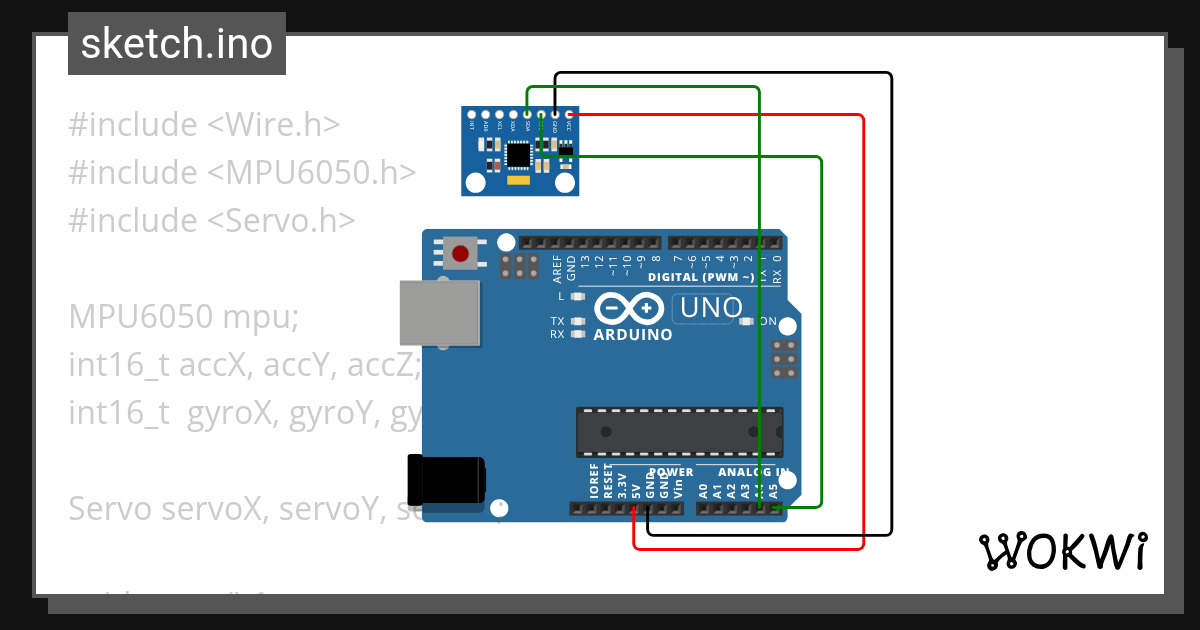 Gyro Wokwi Esp32 Stm32 Arduino Simulator