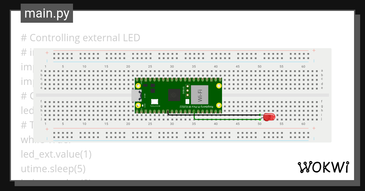 Led-Blink - Wokwi ESP32, STM32, Arduino Simulator