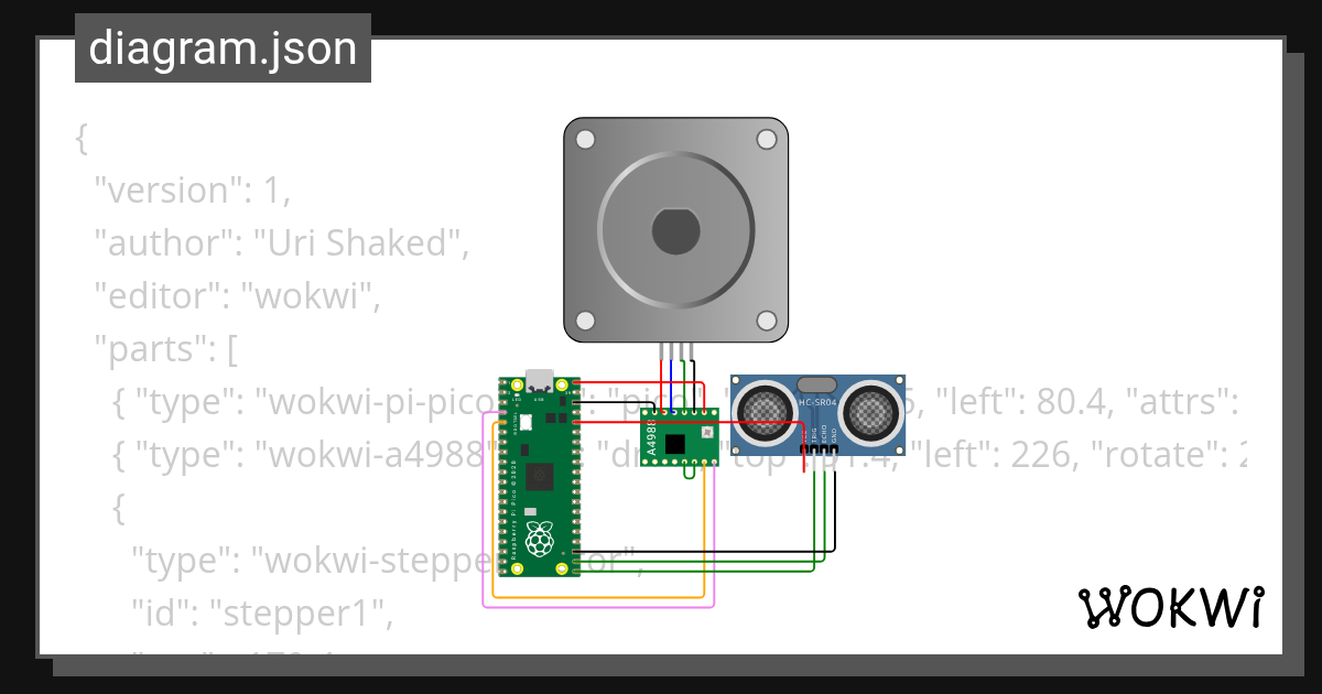 Stepper Example - Wokwi ESP32, STM32, Arduino Simulator