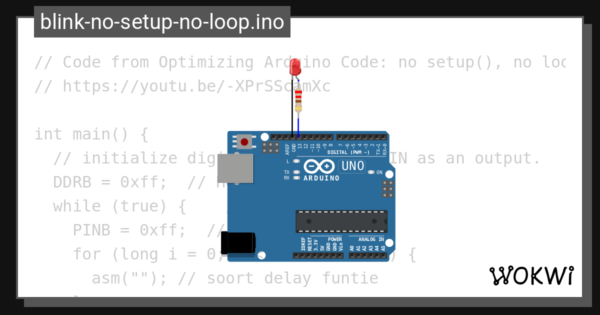 Blink No Setup No O Copy Wokwi Esp32 Stm32 Arduino Simulator