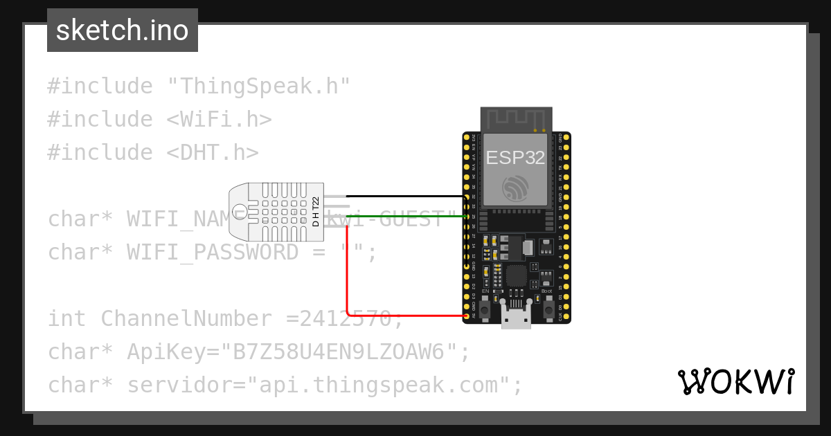 Prueba Humedad Temperatura Wokwi Esp32 Stm32 Arduino Simulator