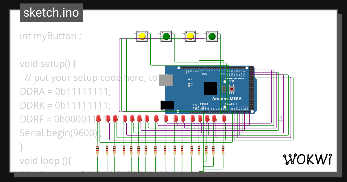 led finite - Wokwi ESP32, STM32, Arduino Simulator