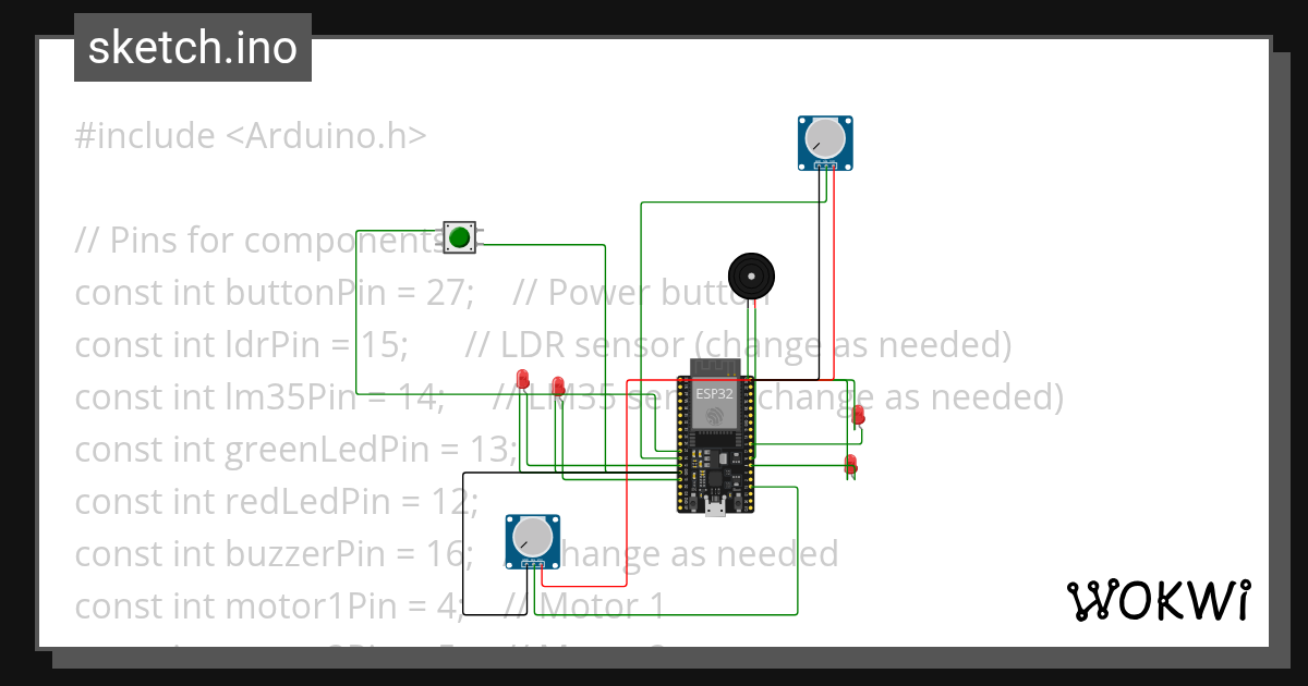 Smart Clothes Hanger Wokwi Esp32 Stm32 Arduino Simulator 8191