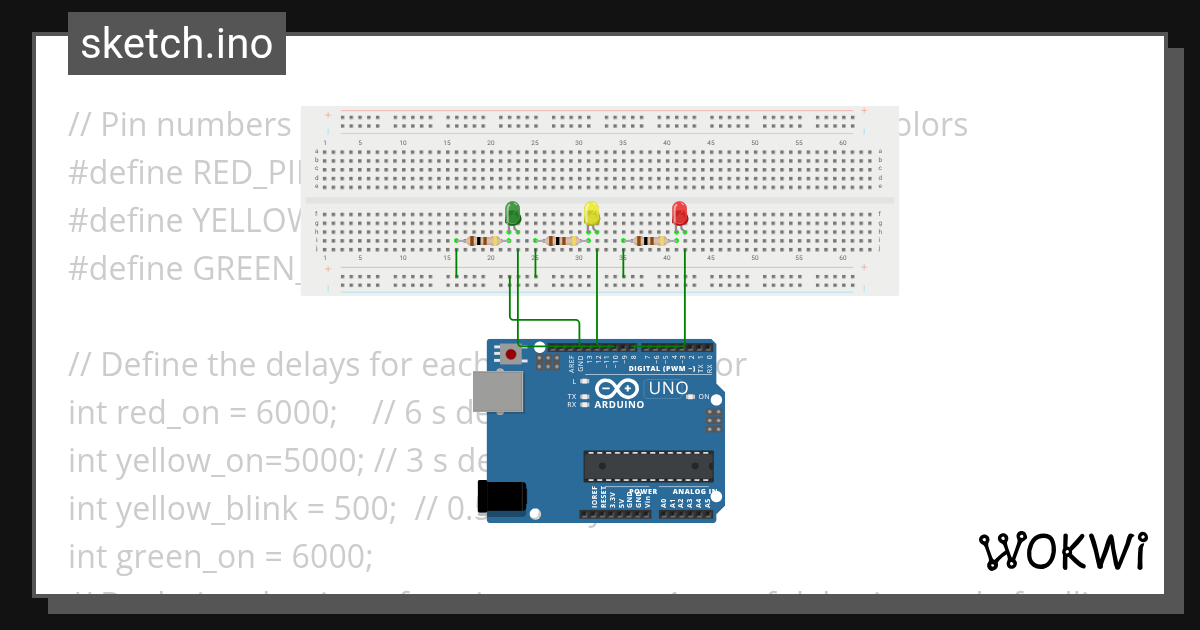 led bilnk - Wokwi ESP32, STM32, Arduino Simulator