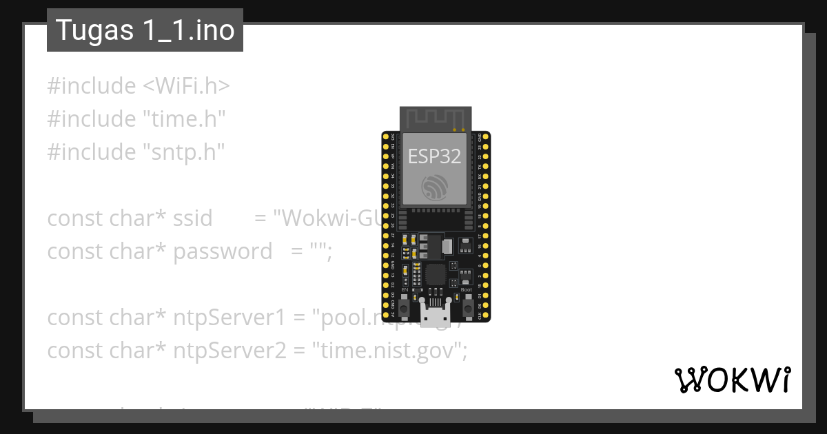 Tugas 1_1 - Wokwi ESP32, STM32, Arduino Simulator