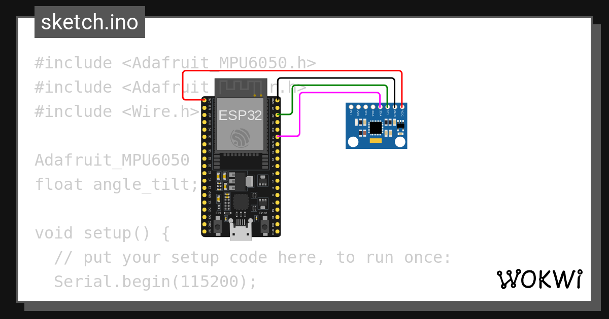 Esp32 Gyro Wokwi Esp32 Stm32 Arduino Simulator