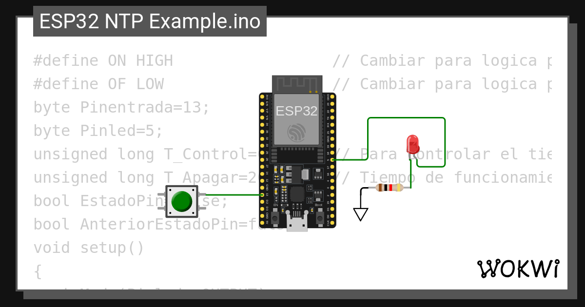 Boton De Encendido 01 Wokwi Esp32 Stm32 Arduino Simulator 