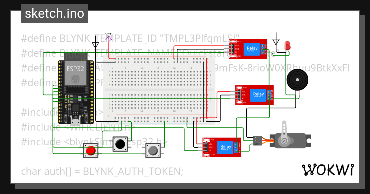 home automation - Wokwi ESP32, STM32, Arduino Simulator