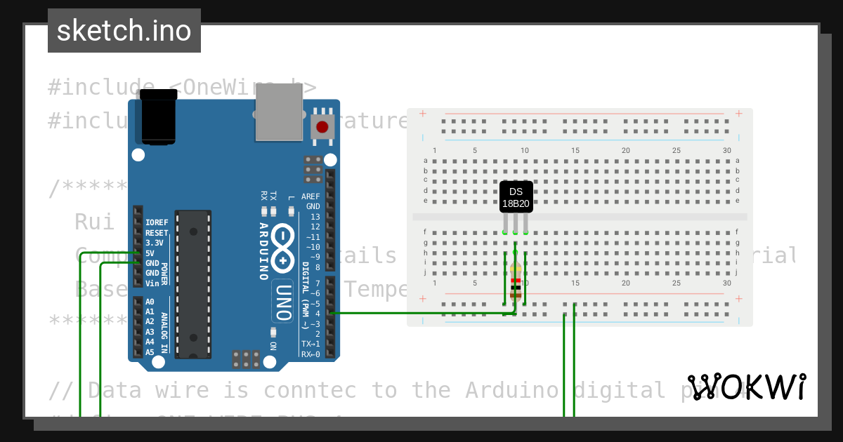 Temp Sensor Wokwi Esp32 Stm32 Arduino Simulator 3991