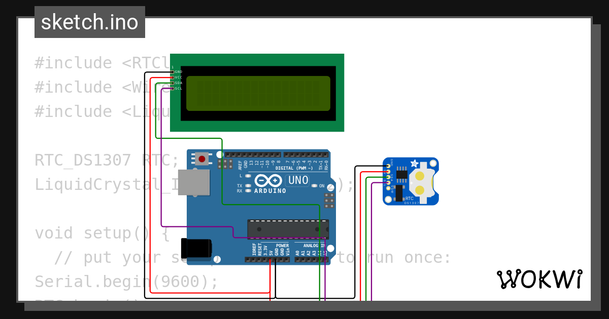 Jam Digital Wokwi Esp32 Stm32 Arduino Simulator
