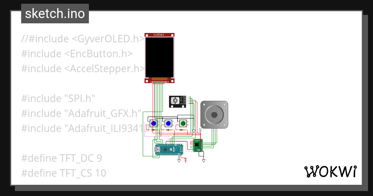 delitel_v5_TFT - Wokwi ESP32, STM32, Arduino Simulator
