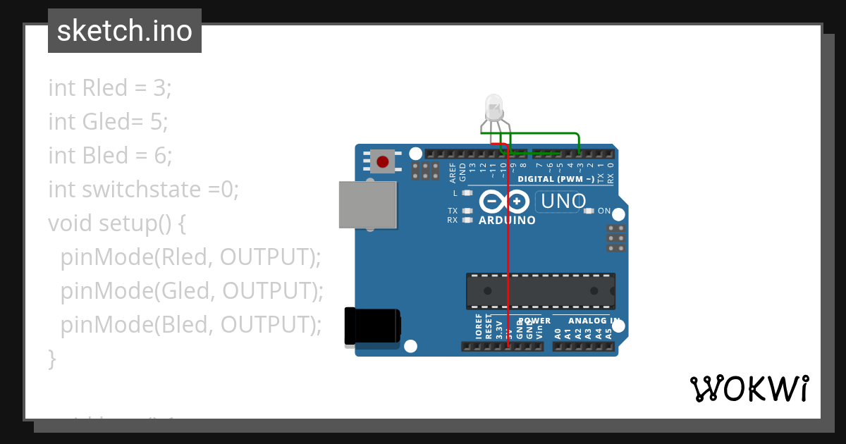 rgb led - Wokwi ESP32, STM32, Arduino Simulator