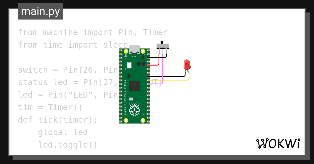 Lesson 22 Led Status Wokwi Esp32 Stm32 Arduino Simulator