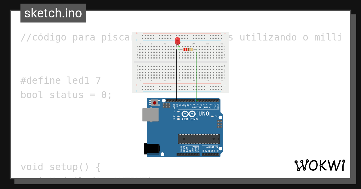 Millis Led Wokwi Esp32 Stm32 Arduino Simulator