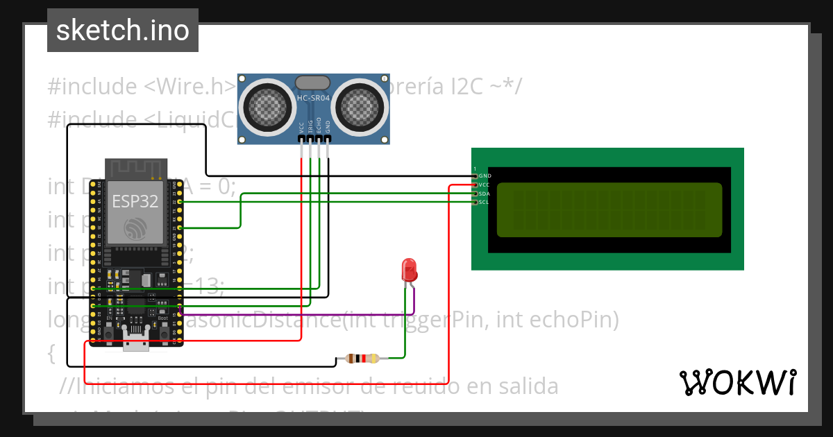 distancia webasync - Wokwi ESP32, STM32, Arduino Simulator