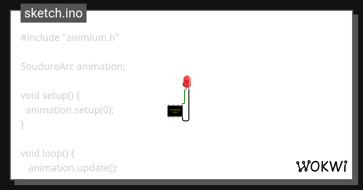soudure arc animlum - Wokwi ESP32, STM32, Arduino Simulator soudure arc animlum - Wokwi ESP32, STM32, Arduino Simulator