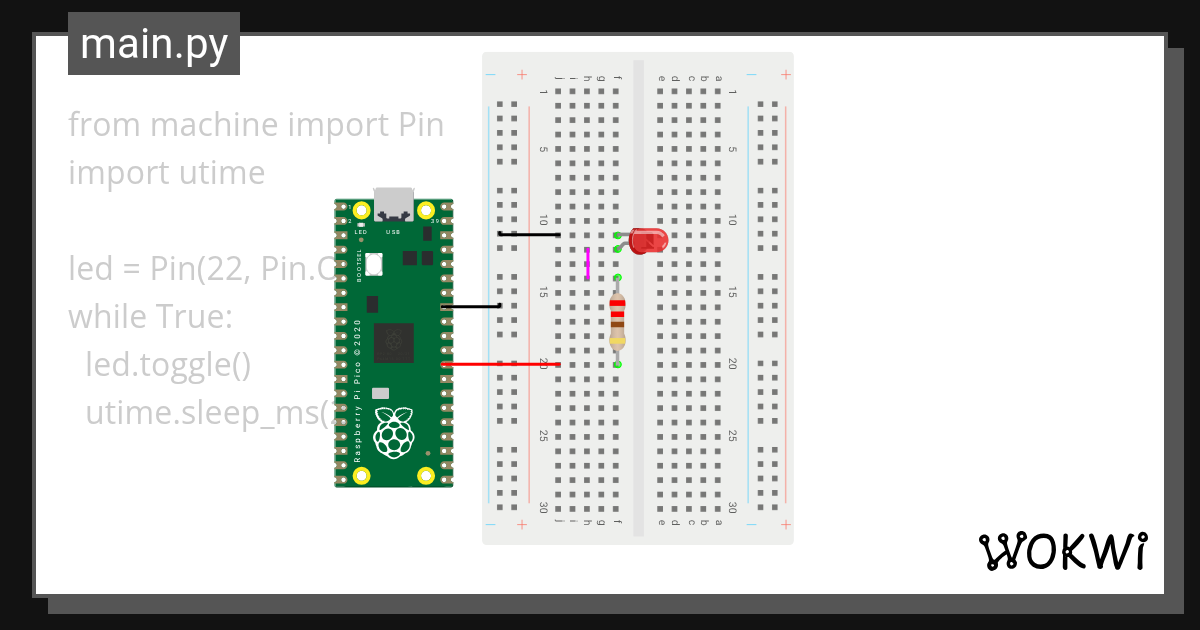 Blink With Micropython Copy Wokwi Esp32 Stm32 Arduino Simulator 0191