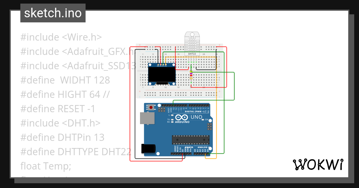 OLED - Wokwi ESP32, STM32, Arduino Simulator