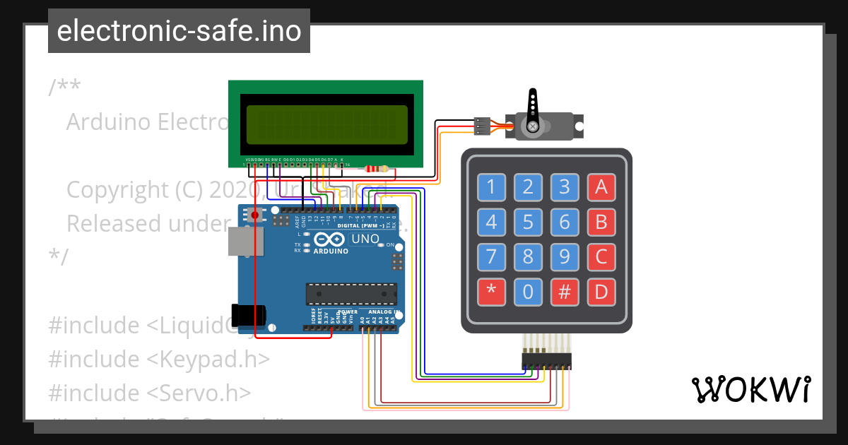 electronic-safe.ino Copy_UJOK - Wokwi ESP32, STM32, Arduino Simulator