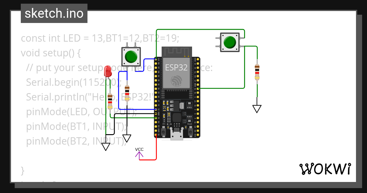 Lab1_155 - Wokwi ESP32, STM32, Arduino Simulator