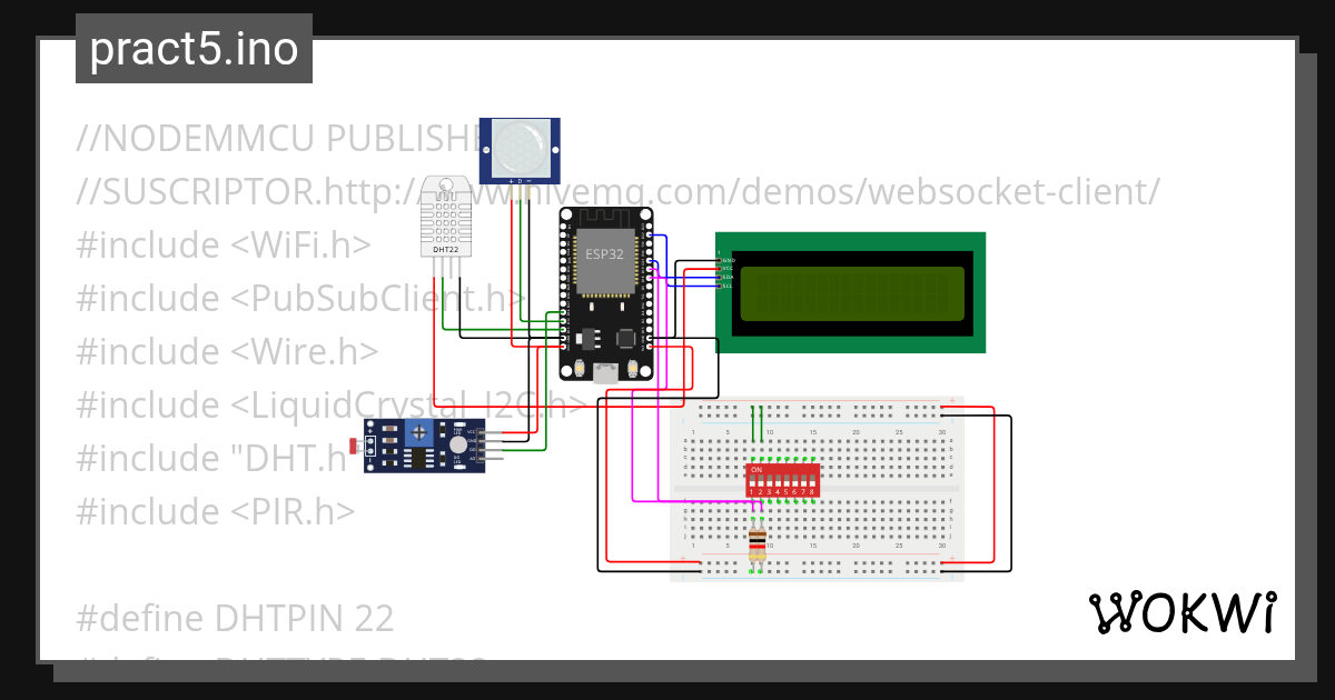 Practica 5 - Wokwi ESP32, STM32, Arduino Simulator