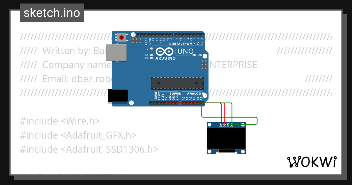 oled display - Wokwi ESP32, STM32, Arduino Simulator